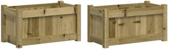 vidaXL Jardinières 2 pcs bois de pin imprégné Vidaxl