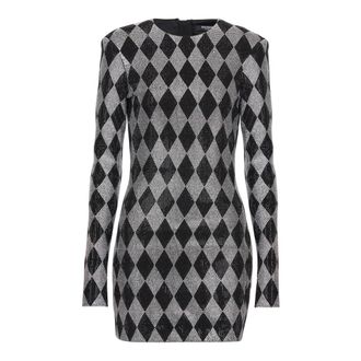 Balmain Kurzes Diamant Strasskleid - - Dresses - Damen - Mehrfarbig - XS