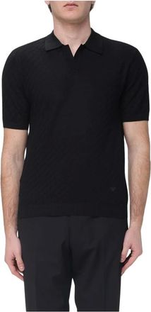 Emporio Armani Homme, Tops, Noir, Taille: S Af24573 Polo
