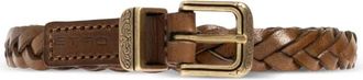 Etro Femme, Accessoires, Brun, Taille: S Braided Leather Belt