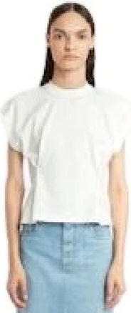 Coperni Femme, Tops, Blanc, Taille: 38 FR T-shirt ajustable z&eacute;ro d&eacute;chet