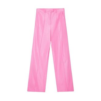 Stand Studio Weite Hose aus Synthetikleder - - Trousers - Damen - Rosa - S