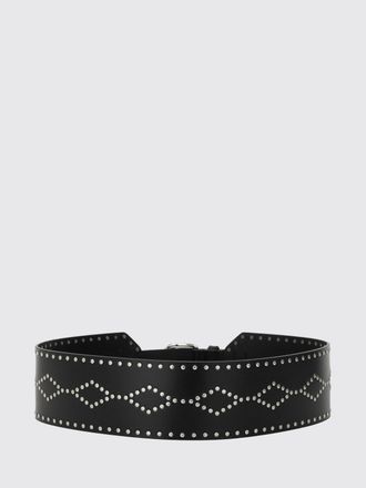 Isabel Marant Ceinture Lucie en cuir lisse clout&eacute; avec boucle &agrave; ardillon