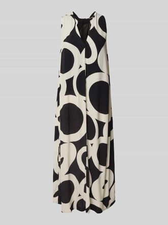 someday Midikleid aus Viskose mit V-Ausschnitt Modell Qedira print