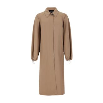 Fabiana Filippi Femme, Manteaux, Brun, Taille: 36 FR Robe Chemise Beige Oversize