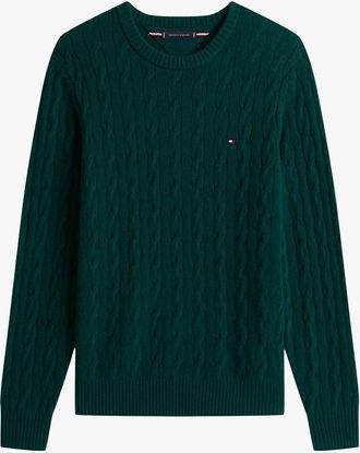 Tommy Hilfiger Pull col rond en laine m&eacute;lang&eacute;e