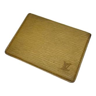 Louis Vuitton Porte-cartes vintage en cuir Epi Pre-owned - Femme - Pre-owned - Jaune - Taille: ONE Size