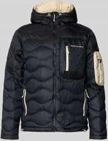 Peak Performance Regular Fit Jacke in Stepp-Optik mit Logo-Stitching