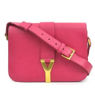 Saint Laurent Pre-owned Cuir sacs-ports-paule - Femme - Pre-owned - Rose - Taille: ONE Size