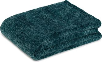 Gözze Wohn- und Kuscheldecke, Marmoriert, 150 x 200 cm - Petrol