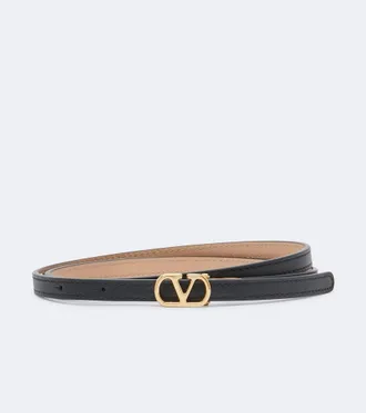 Valentino Garavani Wendbarer G&uuml;rtel VLogo Signature aus Leder