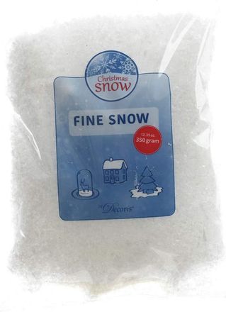 Decoris Schnee fein weiß 350g-Box