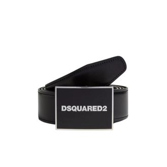 Dsquared2 G&uuml;rtel mit Geschenkbox und doppelter Schnalle - - Accessories - Herren - Schwarzk - ONE SIZE