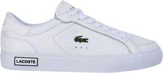 Lacoste Lineset Sneaker f&uuml;r Damen, Leder, Flach (Wei&szlig;)
