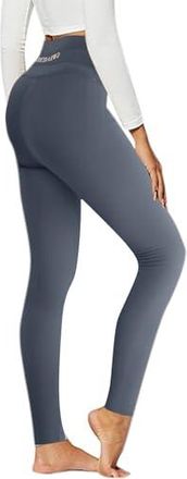 Generic Legging tendance pour femme printemps 2026 avec velours et &eacute;paississement pour lext&eacute;rieur Couleur unie, gris fonc&eacute;, XXL