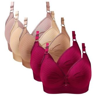 Generic Soutien Gorge Dos Nu, Soutien Gorge Ergonomique Grossesse Et Allaitement Confort Maintien Brassiere Femme Violet Coussinet pour Sport 5 Soutiens De Nu