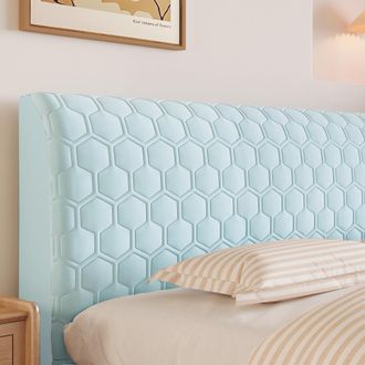 Generic Kopfteil Bezug Weicher Elastisch Staubdichter Bettkopfteil Hussen, Bett-R&uuml;ckenlehnenschutz Dekoration F&uuml;r Doppel Einzel King-Size-Bett Waschbar & Deko