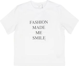 Victoria Beckham Femme, Tops, Blanc, Taille: 38 FR Gathered Detail T-Shirt