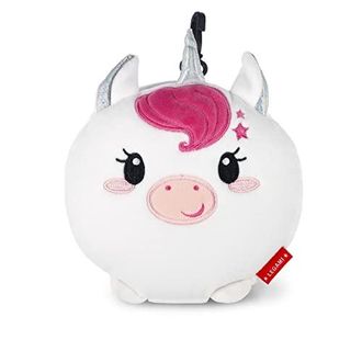 Legami Legami - Oreiller de Voyage avec Masque de Nuit, Unicorn, Fermeture &agrave; glissi&egrave;re, Peu encombrant, Crochet pour Un Transport Pratique, Petite Poche au D