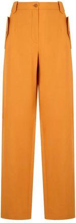 Alberta Ferretti Femme, Pantalons, Orange, Taille: 42 FR Pantalon avec poches lat&eacute;rales