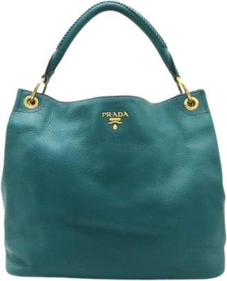 Prada Sac &agrave; main vintage doccasion- Sac bandouli&egrave;re - Femme - Pre-owned - Vert - Taille: ONE Size
