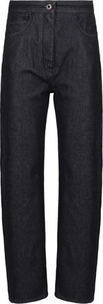 Max Mara Femme, Pantalons, Bleu, Taille: 36 FR Pantalon en coton aspect denim