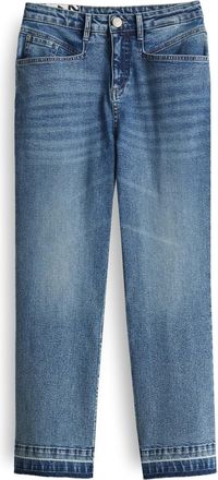 OPUS Damen Boyfriend | Boyfriend Jeans LANI Dynamic Mid Rise aus Spanish Cotton Mix mid Authentic Blue, 38 L26