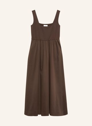 Comma Comma Kleid Im Materialmix braun