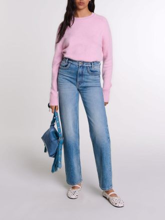 Maje Gerade Jeans Mit Flechtdetails - Blau - Gr&ouml;&szlig;e 40 - Maje