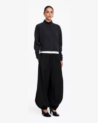 Arket Hose Mit Barrel Leg -Schwarz