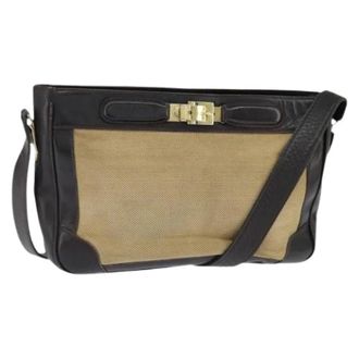 Celine Sac bandouli&egrave;re vintage Pre-owned - Femme - Pre-owned - Beige - Taille: ONE Size