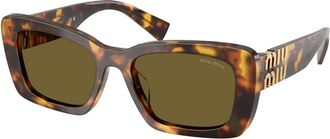Miu Miu Square Sonnenbrillen - - Accessories - Damen - Braun - 53 MM