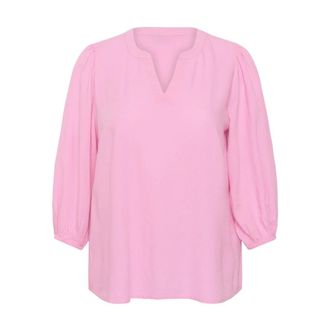 Kaffe Curve Femme, Blouses et Chemises, Rose, Taille: 44 FR Blouses
