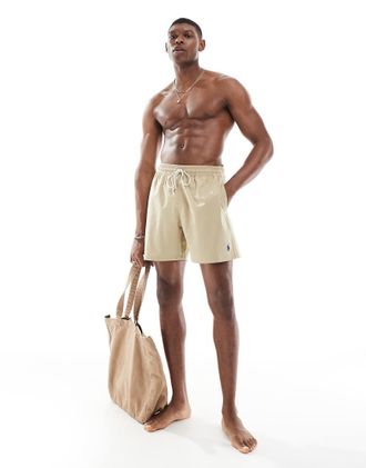 Polo Ralph Lauren Traveler - Short de bain avec logo emblématique - Beige-Neutre