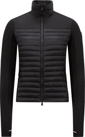 Moncler Moncler Sweat Zipp&eacute; En Polartec Matelass&eacute;, Femme, Noir, Taille: Xs