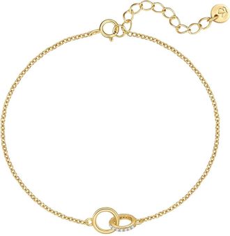 Glanzst&uuml;cke M&uuml;nchen Armband - Sterling Silber Armband - Gr. ONESIZE - in Gold - f&uuml;r Damen