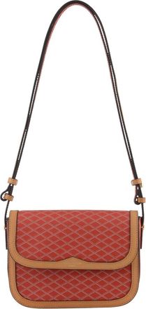 Pourchet Femme, Sacs, Rouge, Taille: ONE Size Petit port&eacute; travers &agrave; rabat