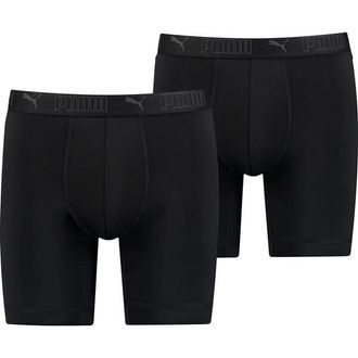 Puma Herren Unterhose SPORT MICROFIBER LONG BOXER 2P
