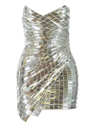 Retrof&ecirc;te robe Aura ornement&eacute;e - Argent