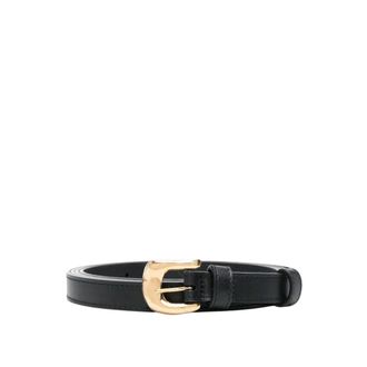Altuzarra Schwarzes Lederd&uuml;nng&uuml;rtel mit goldenen Beschl&auml;gen - - Accessories - Damen - Schwarzk - L