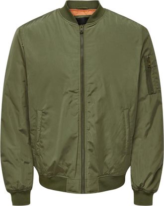 Only & Sons Herren Onsjoshua Bomber OTW Vd Noos Jacken, Olive Night, XL