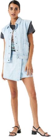 Garcia Garcia Womens Colbert + Gilet Denim Jacket, Bleached, XL