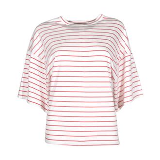 Plan C Kurz&auml;rmeliges gestreiftes T-Shirt - - Tops - Damen - Mehrfarbig - L