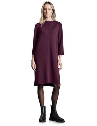 Street One A144316 Robe t-Shirt Longueur Genou, Rouge mûre, 38 Femmes