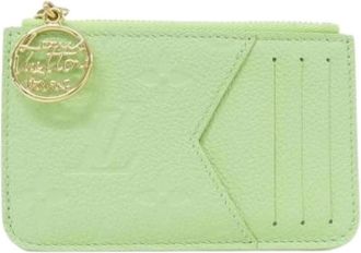 Louis Vuitton Porte-cartes Pre-owned - Femme - Pre-owned - Vert - Taille: ONE Size