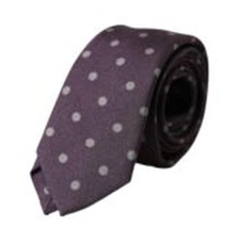 Dolce & Gabbana Lila gepunktete Seidenkrawatte - - Accessories - Herren - Lila - ONE SIZE