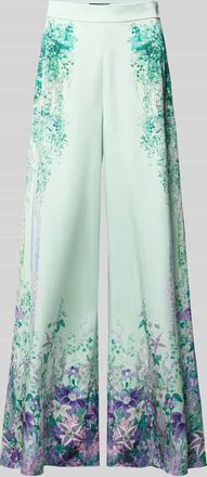 Marc Cain Hose aus Satin mit weitem Bein