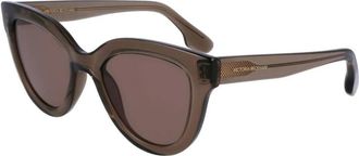 Victoria Beckham Femme, Accessoires, Vert, Taille: ONE Size 649S Lunettes de soleil