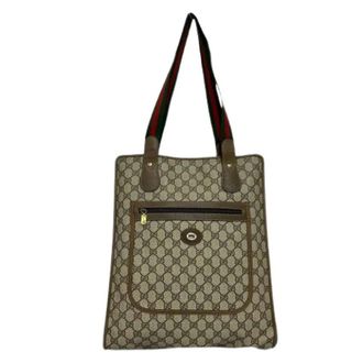 Gucci Sac cabas en cuir PVC Pre-owned - Femme - Pre-owned - Brun - Taille: ONE Size