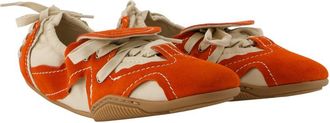 Acne Studios Womens Sneakers - Acne Studios Leather Orange Lambskin Shoes